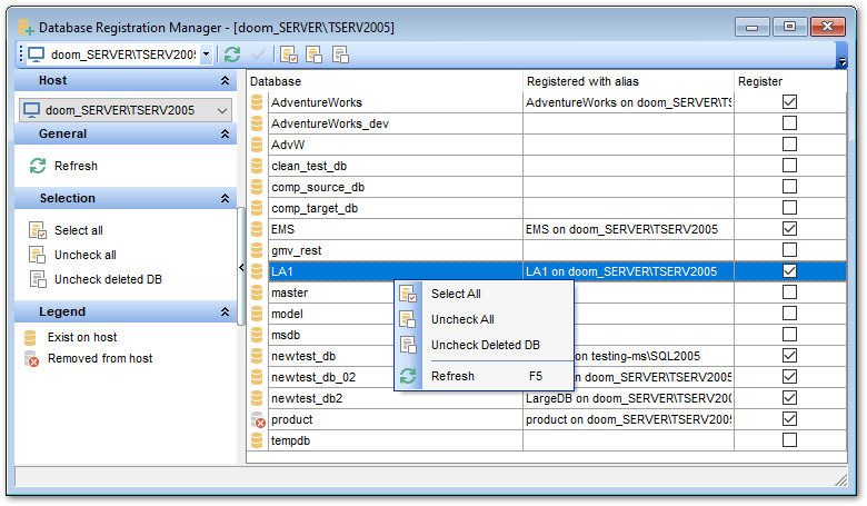 Online Documentation for SQL Manager for SQL server | SQLManager